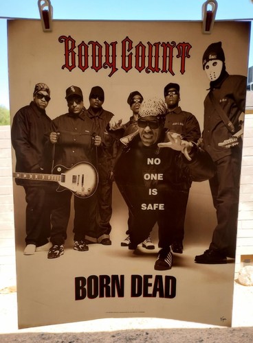 Body Count Ice - T Born Dead Poster 1994 Virgin Records Ernie C. No one ...