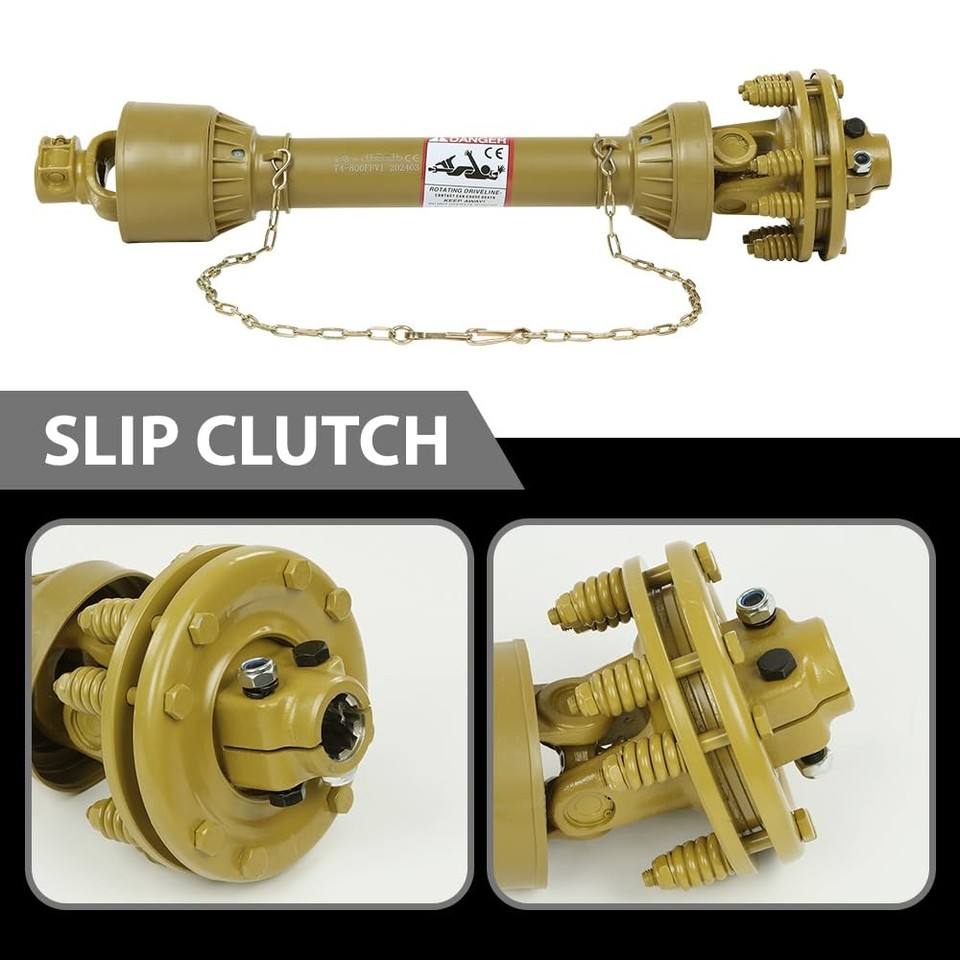 PTO Shaft Series 4 Tractor PTO Drive Shaft 6 Spline Both Ends 1-3/8" | eBay