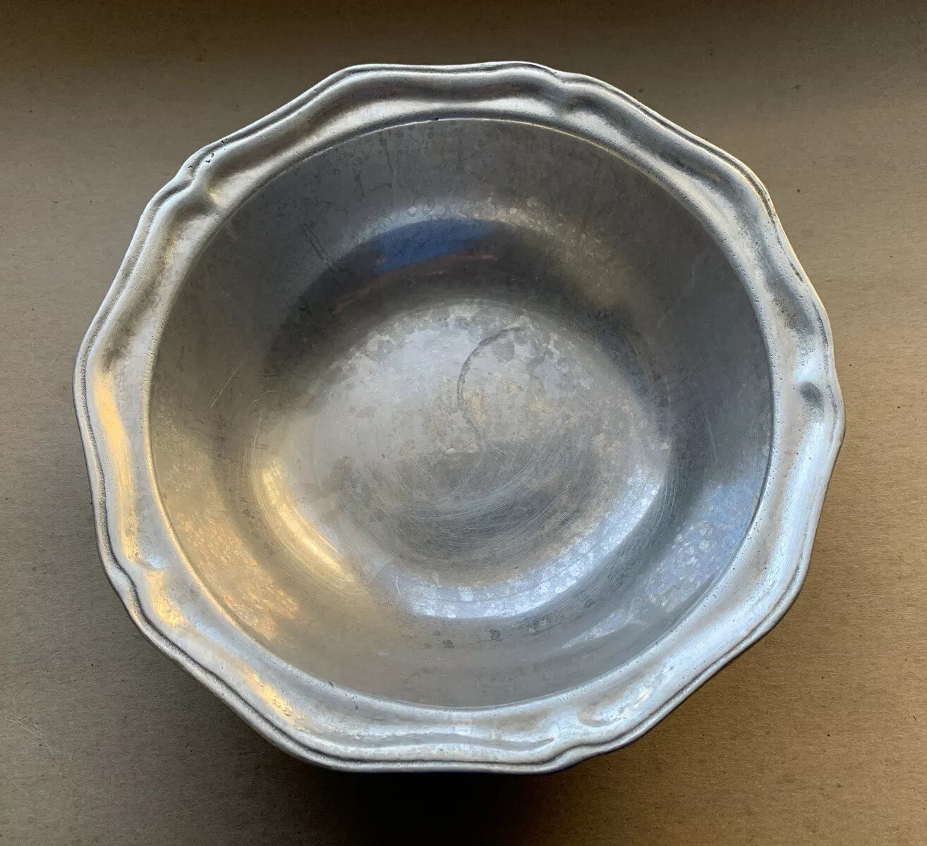 Heavyweight Vintage Pewter The Wilton Co. RWP Bowl Dish ~ USA ~ 9” Dia ...