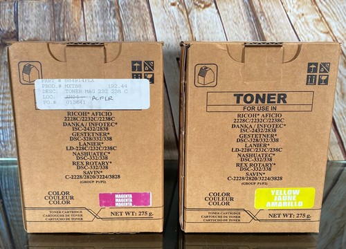 Ricoh Lanier 2228/2232C/2238C Type P1 MAGENTA YELLOW Toner Cartridge ...