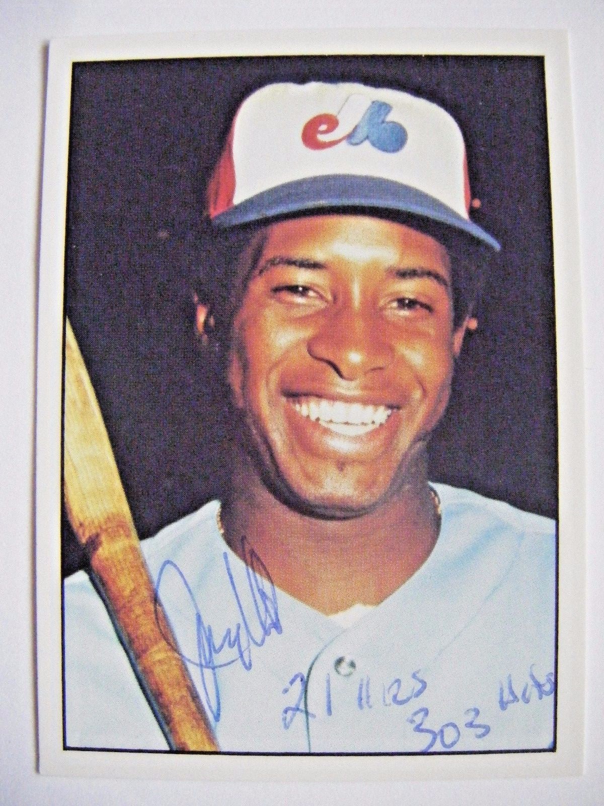 JERRY WHITE signed EXPOS 1975 SSPC baseball card AUTO Autographed CUBS ...