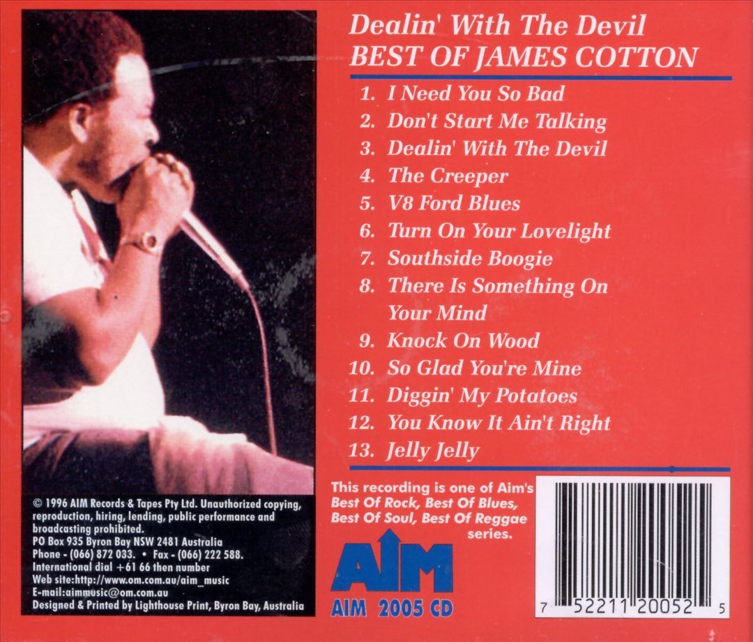 JAMES COTTON BLUES BAND DEALIN' WITH THE DEVIL: BEST OF JAMES COTTON ...