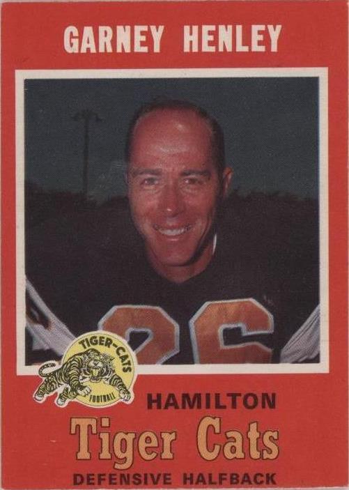 1971 O-Pee-Chee Canadian Football League - Garney Henley #65 for sale ...