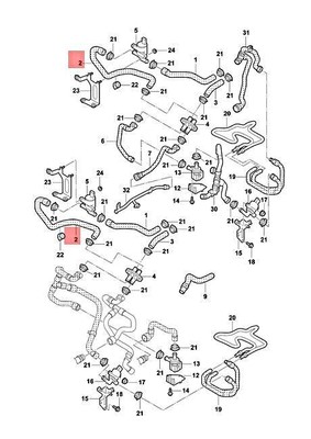 Genuine AUDI Q5 83B 8RB Coolant Hose 8R1819373F | eBay