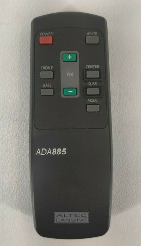 Altec Lansing ADA885 THX Digital Speaker System Remote Control | eBay