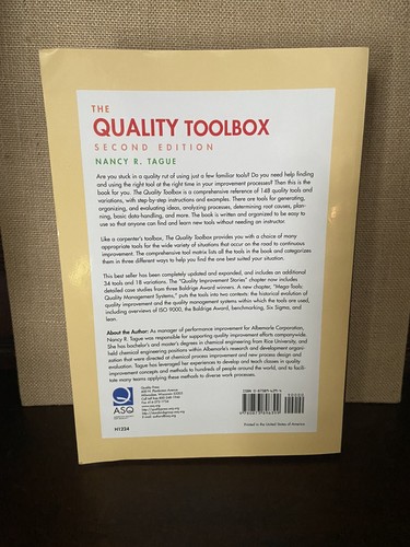 The Quality Toolbox 2nd Edition Nancy Tague Paperback | eBay