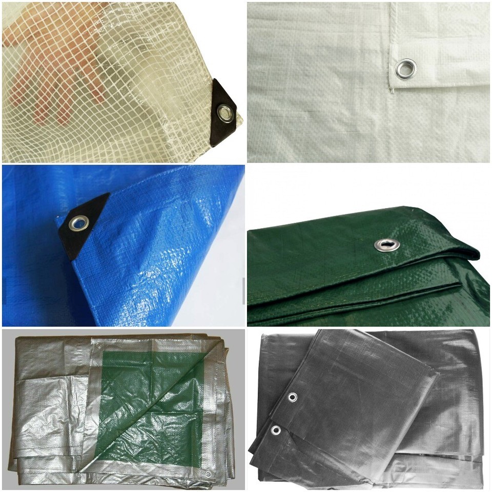 Heavy Duty Waterproof Market Stall Tarpaulin Cover Builder Sheet & 10 X ...