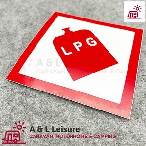 LPG Gas Locker Box WARNING Sticker Caravan LPG Sticker Motorhome ...