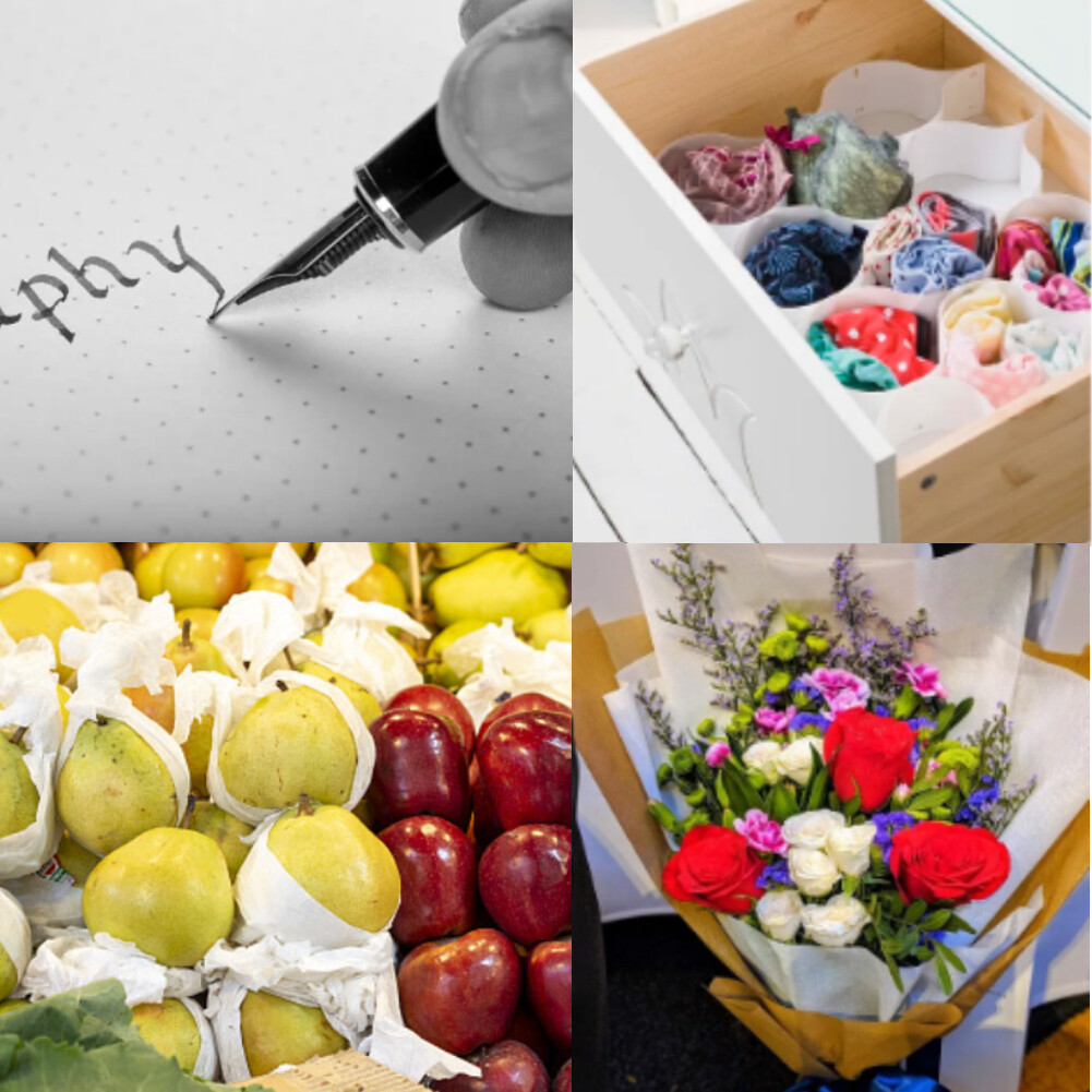 200sheets A4 Decoupage Tissue Paper Rectangle Gift Wrapping White ...