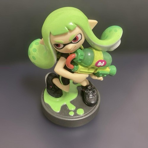 Splatoon Amiibo Lime Green Girl Limited Color Used | eBay