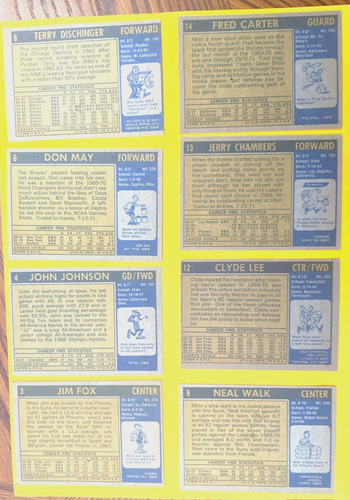 1971 Topps Basketball lot of 63 all different most are Ex-Nm. | eBay