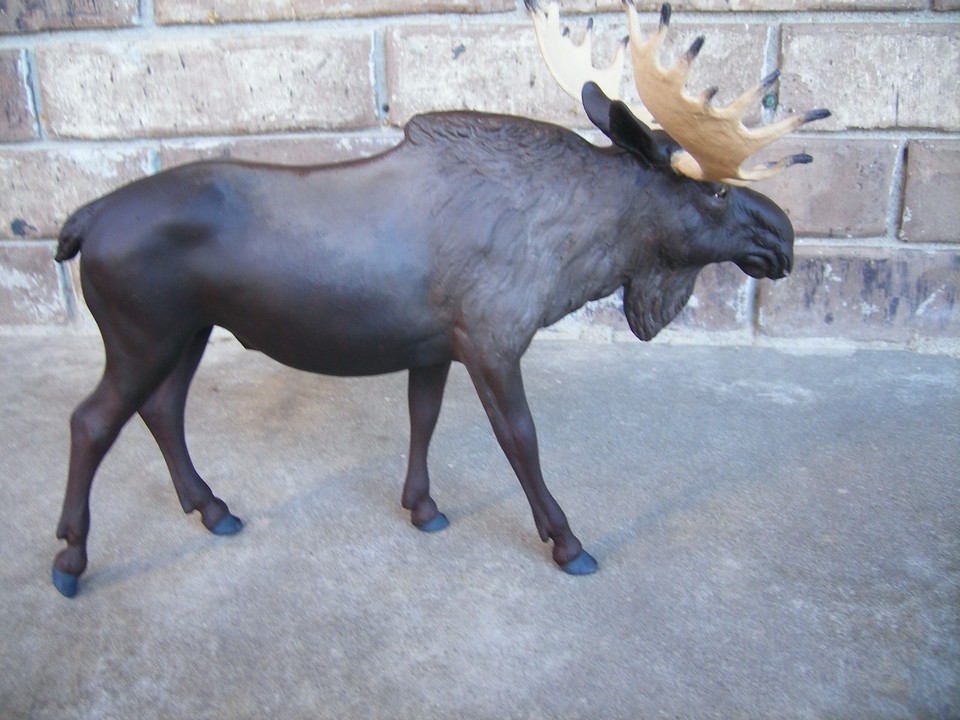 Breyer Bull Moose Custom Wildlife Hunting Figure Cabin Decor plastic ...
