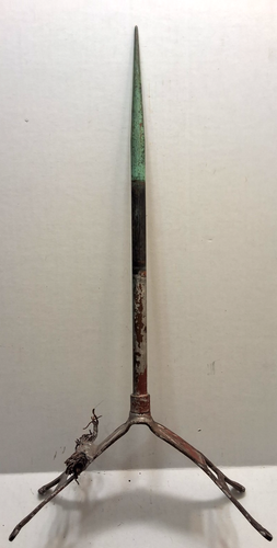 OLD ORIGINAL ORNATE COPPER SADDLE BRACE LIGHTNING ROD WEATHERVANE | eBay