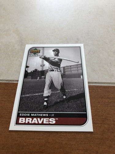 upper deck retro eddie mathews card | eBay