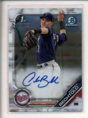 ANDREW BECHTOLD 2019 BOWMAN CHROME ROOKIE ON CARD AUTOGRAPH AUTO RC ...