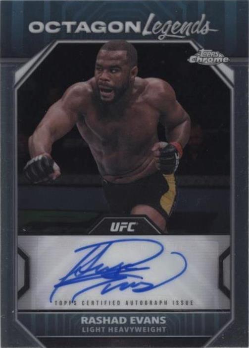2024 Topps Chrome UFC - Octagon Legends Autographs Rashad Evans #OLA ...