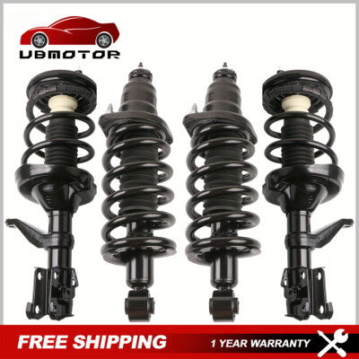 Set 4 Front+Rear Complete Shock Struts W/ Spring For 2003-2011 Honda ...