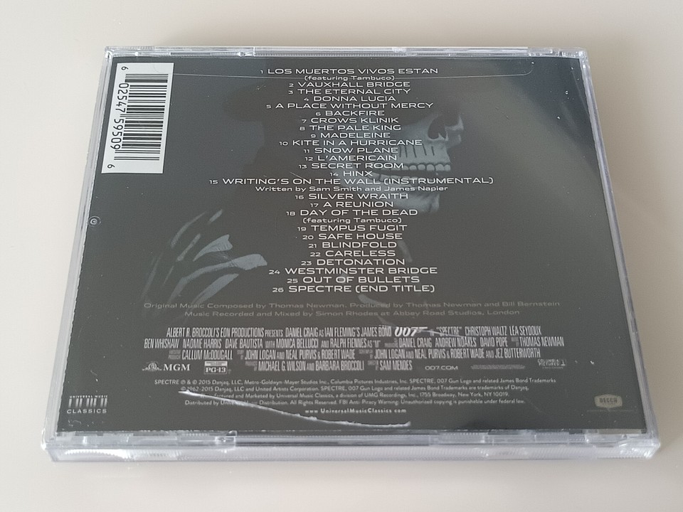 Spectre (Original Soundtrack) by O.S.T. (CD, 2015) 602547595096| eBay