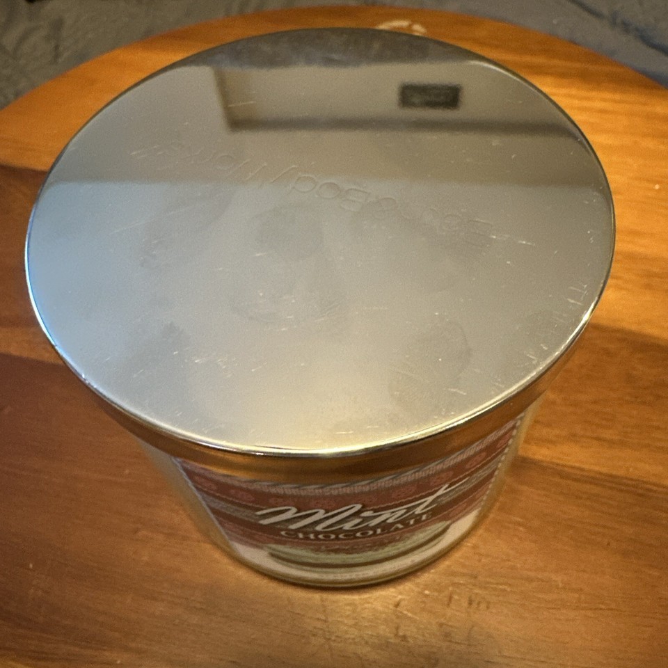 Bath & Body Works 3 Wick Candle Mint Chocolate Holiday Tradition ...