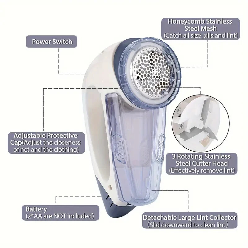 Electric Lint Remover Bobble Remover Fabric Shaver For Clothes ...