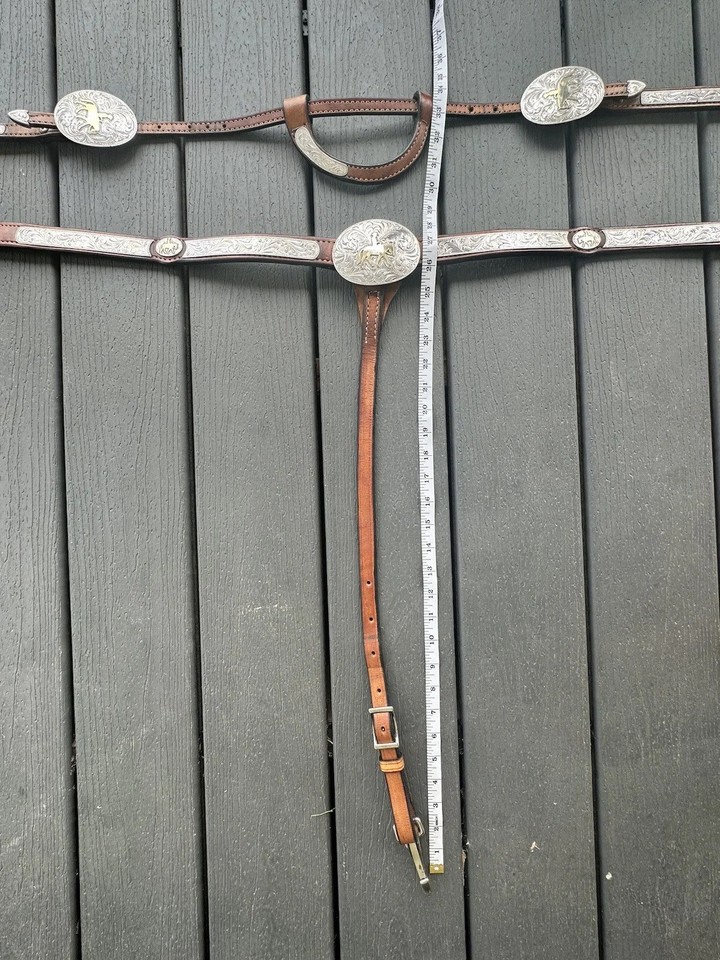 16” Dale Chavez Western Show Saddle FQHB Matching SET Breast Collar ...