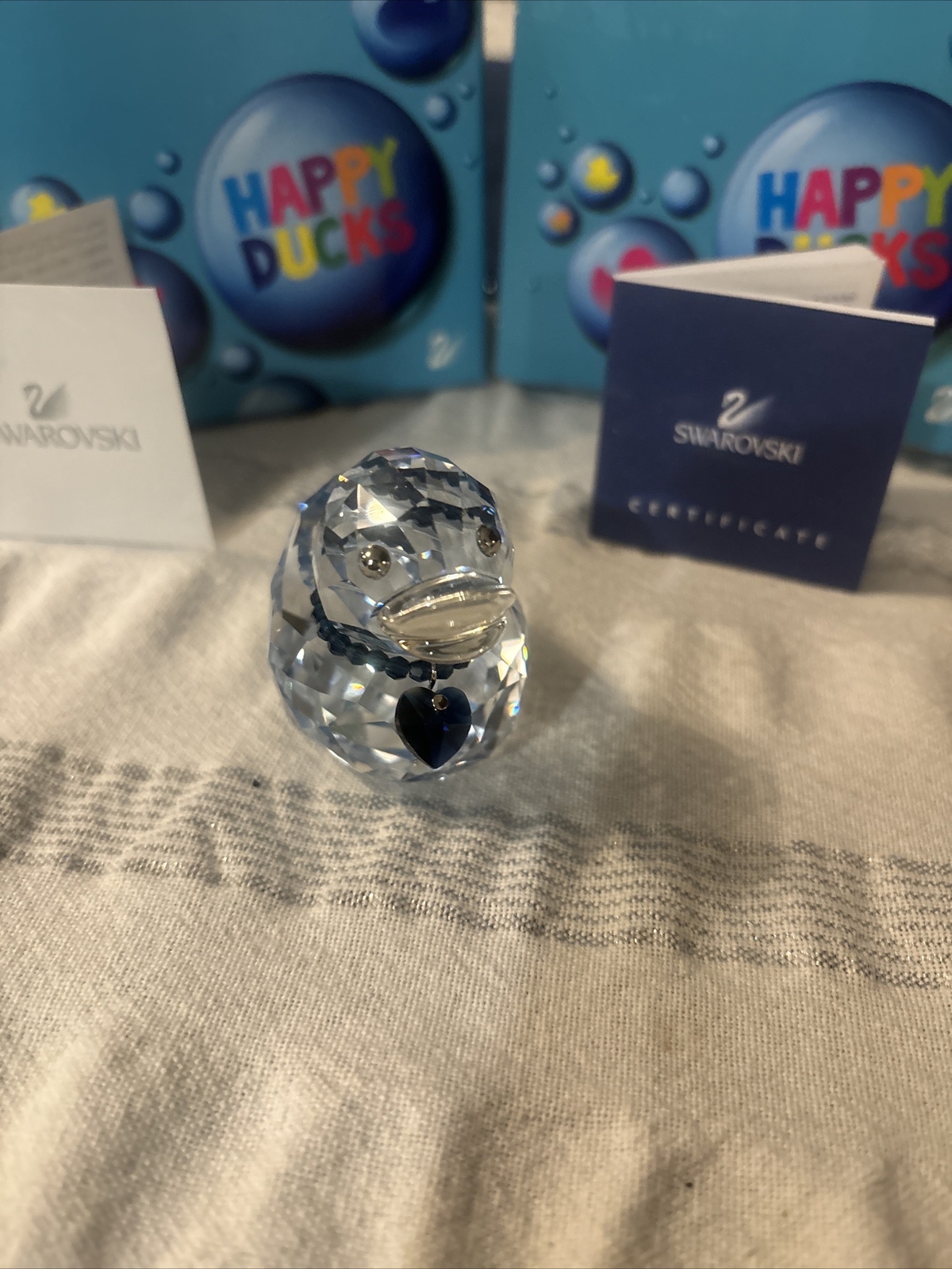Swarovski Rare Crystal Figurine - Happy Ducks, Jolly Jay (#1041294 MIB ...