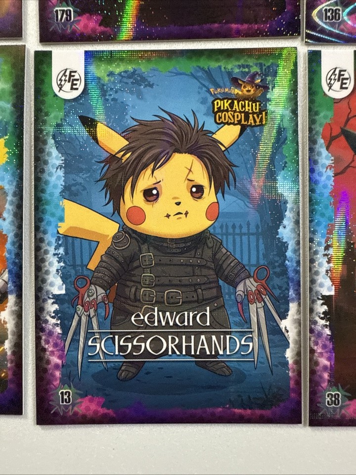 Pokemon Pikachu Cosplay FE Holiday Box Hits. Non Tcg Fan Art. Lot (3 ...