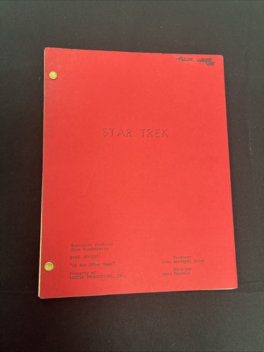 1967 STAR TREK Original Series Script “By Any Other Name” Edit Script ...