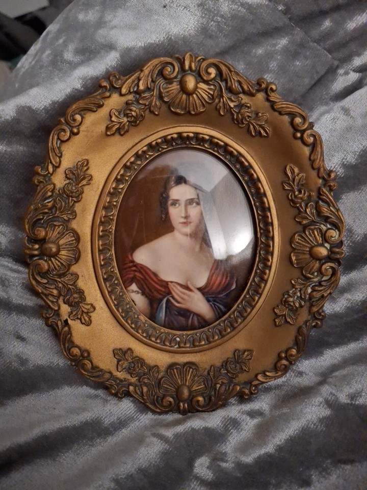 Vtg Cameo Creation Small Picture Frame Pauline Bonaparte By Salomon G ...