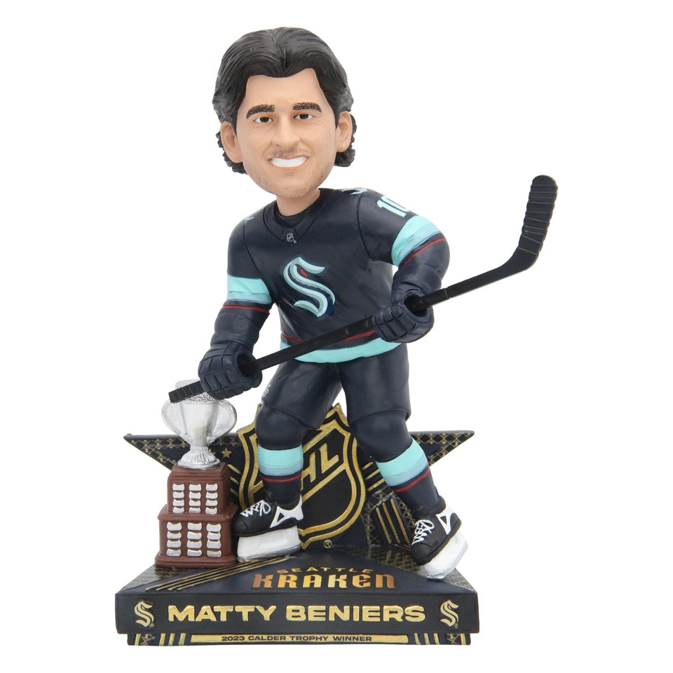 Matty Beniers Seattle Kraken 2023 Calder Memorial Trophy Award ...