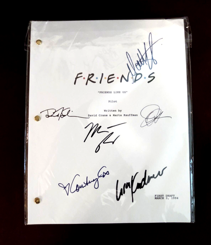 Friends TV Show Pilot Episode Script Signed Autograph Reprint | eBay