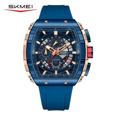 SKMEI Men Watch Rectangle Wristwatch Fashion Male Quartz Watch Calendar ...
