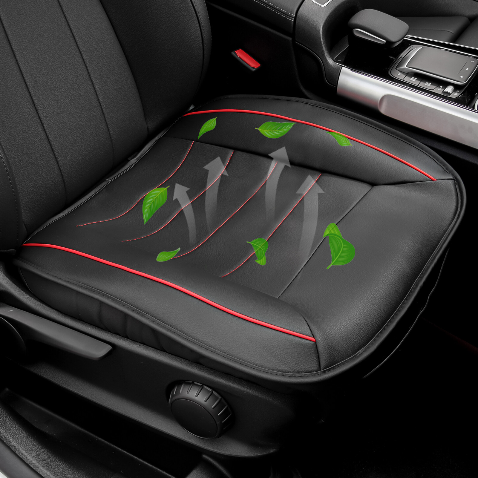 PU Leather Car Front Cover Cushion Seat Protector Mat Full Surround ...