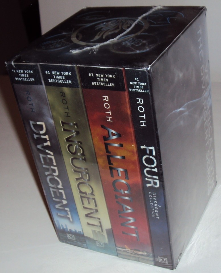Divergent Series 4 Book Box Set Divergent Insurgent Allegiant Four ...