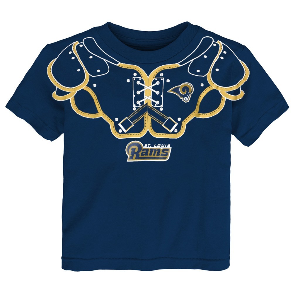 St. Louis Rams Outerstuff NFL Toddler Navy Blue "Shoulder Pads" T-Shirt ...