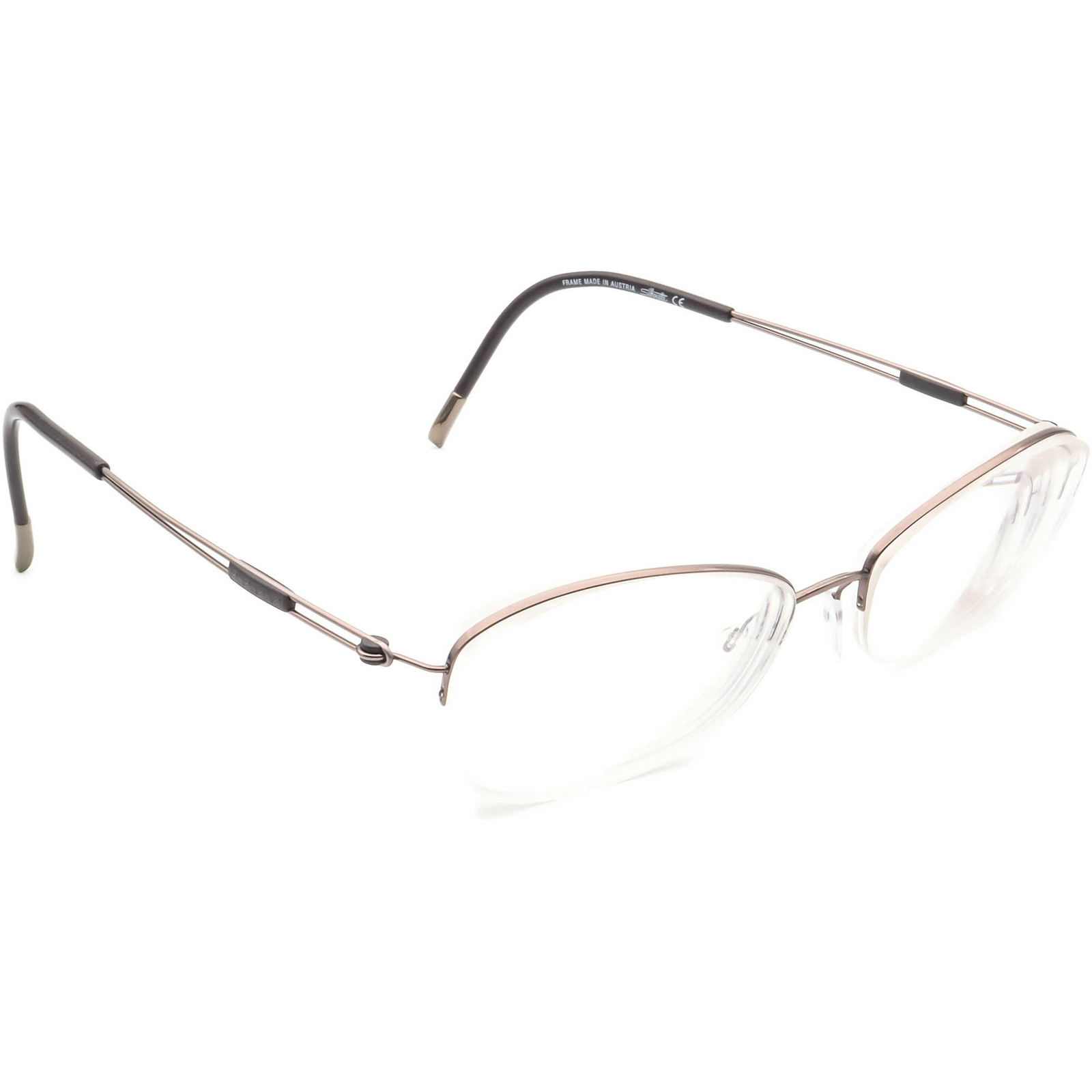 Silhouette Eyeglasses 4470 40 6074 Titan Brown Half Rim Frame Austria ...