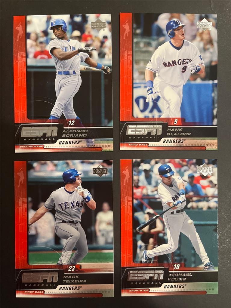 2005 Upper Deck ESPN Texas Rangers Team Set 4 Cards | eBay