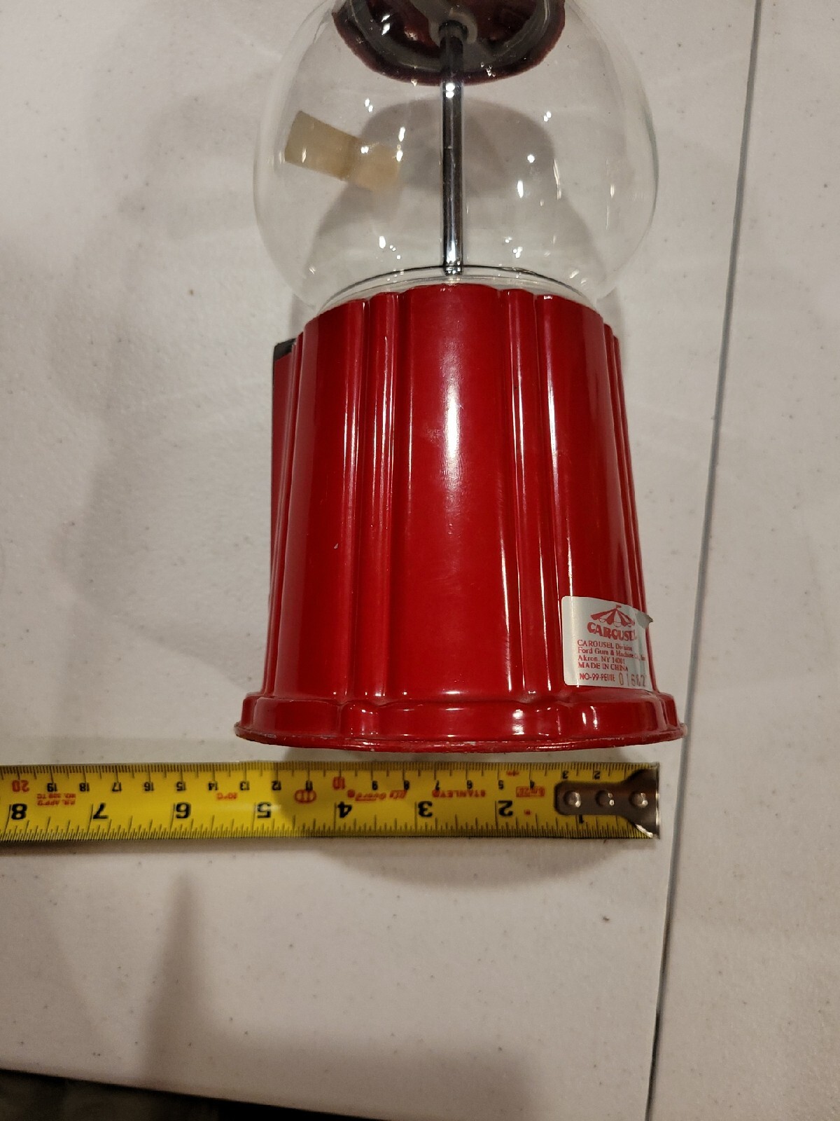 Vintage 1985 Carousel Red Die Cast Globe Jr. Gumball Machine | eBay