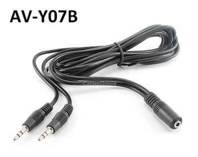 6ft 3.5mm Stereo Female to 2-Male Y-Splitter Audio Cable, CablesOnline ...