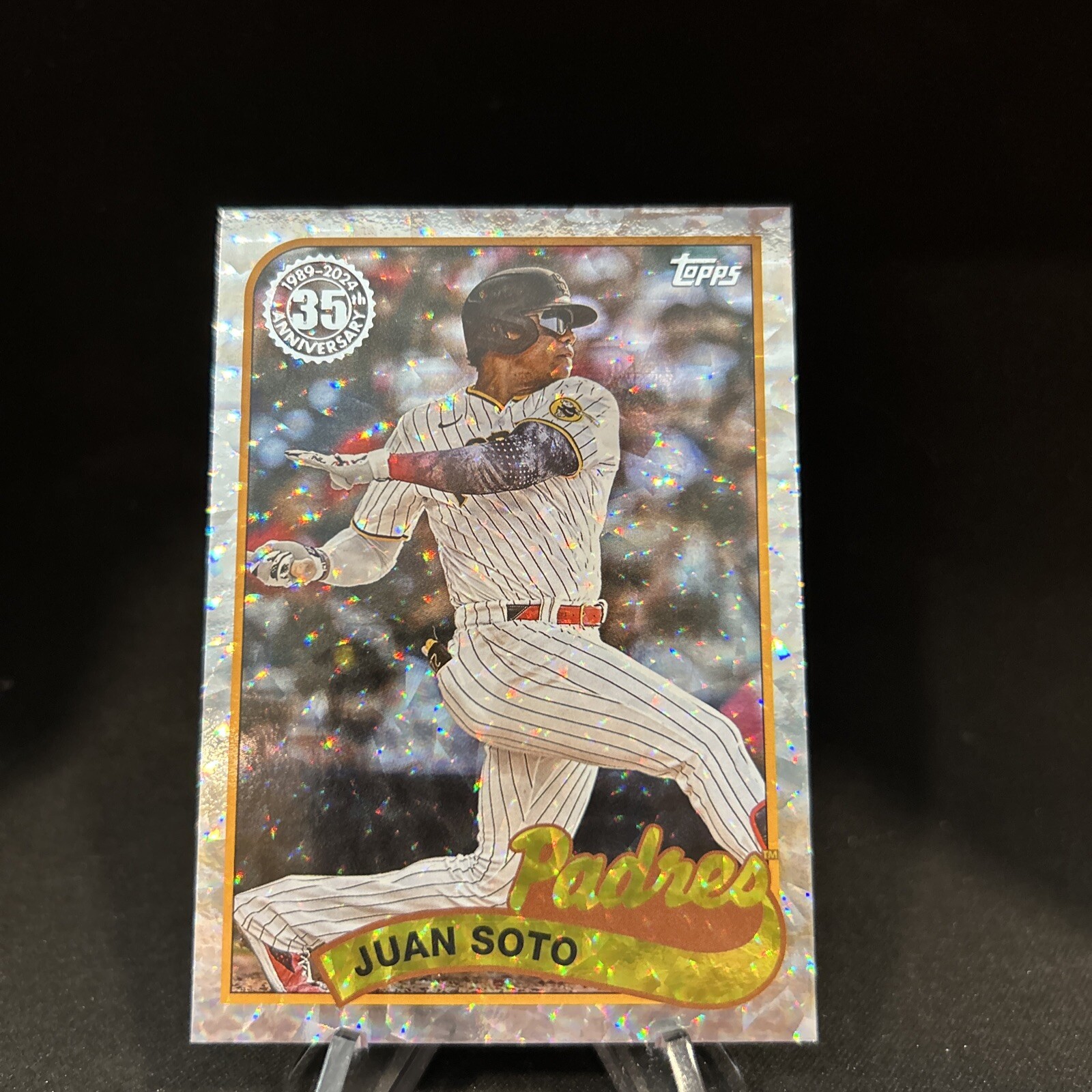2024 Topps Series 1 - Juan Soto - 1989 35th Anniversary Silver Crackle ...