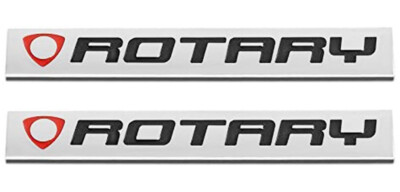 2pcs Metal Rotary Engine Race Motor Swap Car Trunk Emblem Badge Decal ...