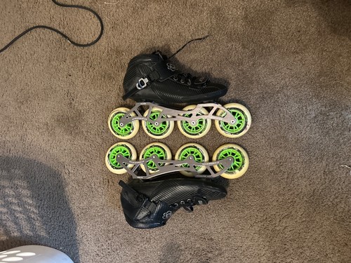 Atomic inline skates size 11 used no box color black ok condition | eBay
