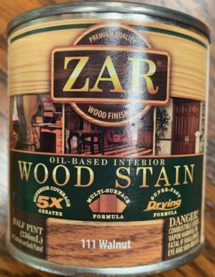 Zar Interior Stain 111 WALNUT 1/2 pint | eBay
