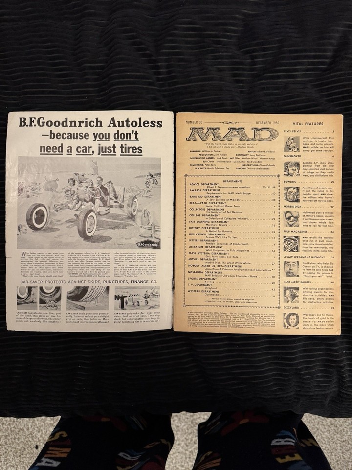 MAD MAGAZINE #30, December 1956, 1st Cover Appearance Alfred E Neuman ...