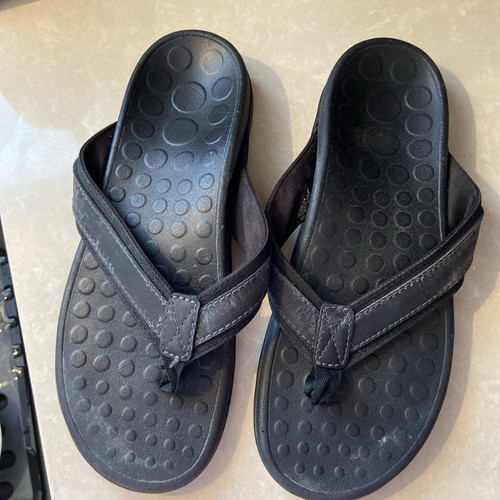 Vionic Tide Men's Sandals Flip Flop Size 10 Black Summer Beach Comfort ...