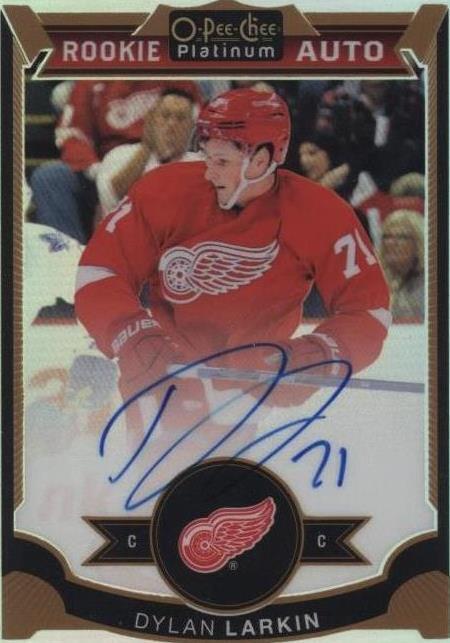 2015-16 O-Pee-Chee Platinum - Rookie Autographs Dylan Larkin #165 ...