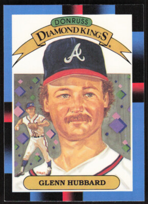 1988 Donruss Glenn Hubbard Diamond Kings Baseball Card #22 - Atlanta ...
