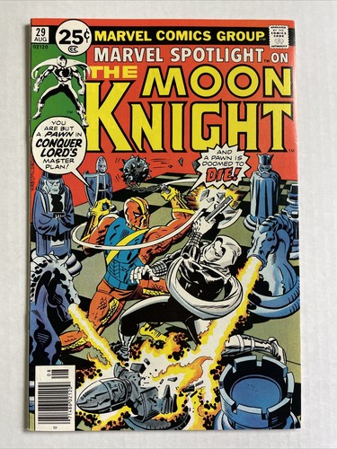 Marvel Spotlight Moon Knight 29 VF/NM 1976 Comic Chess Cover | eBay