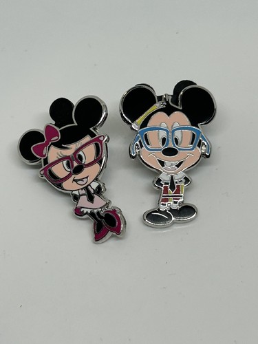 Disney Pin Lot of 2. Mickey Mouse and Minnie Mouse Nerd Full Body ...