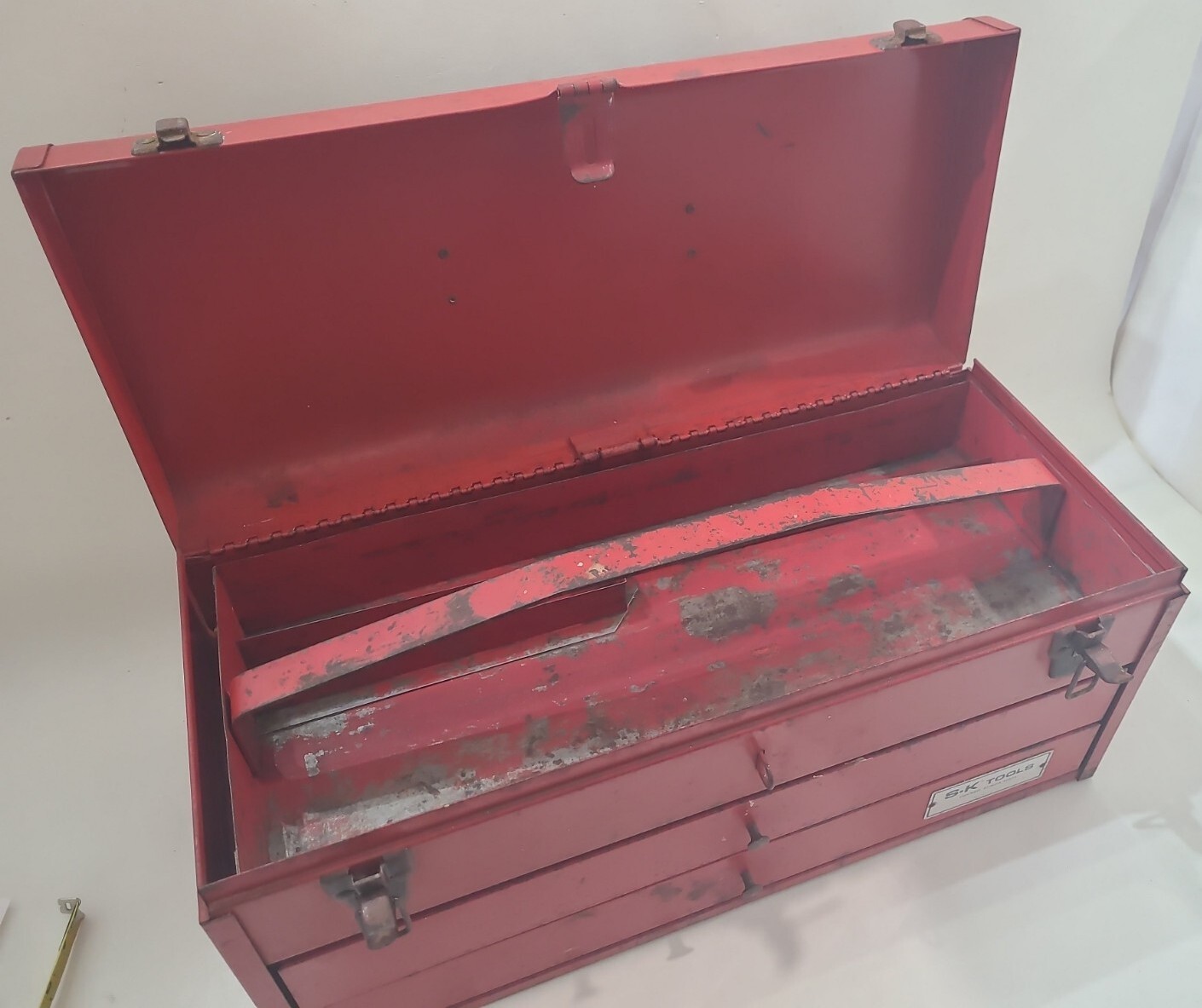 Tool Box S-K Red Pull Drawer W/ Tray SK Tools Old Sherman Klove S K ...